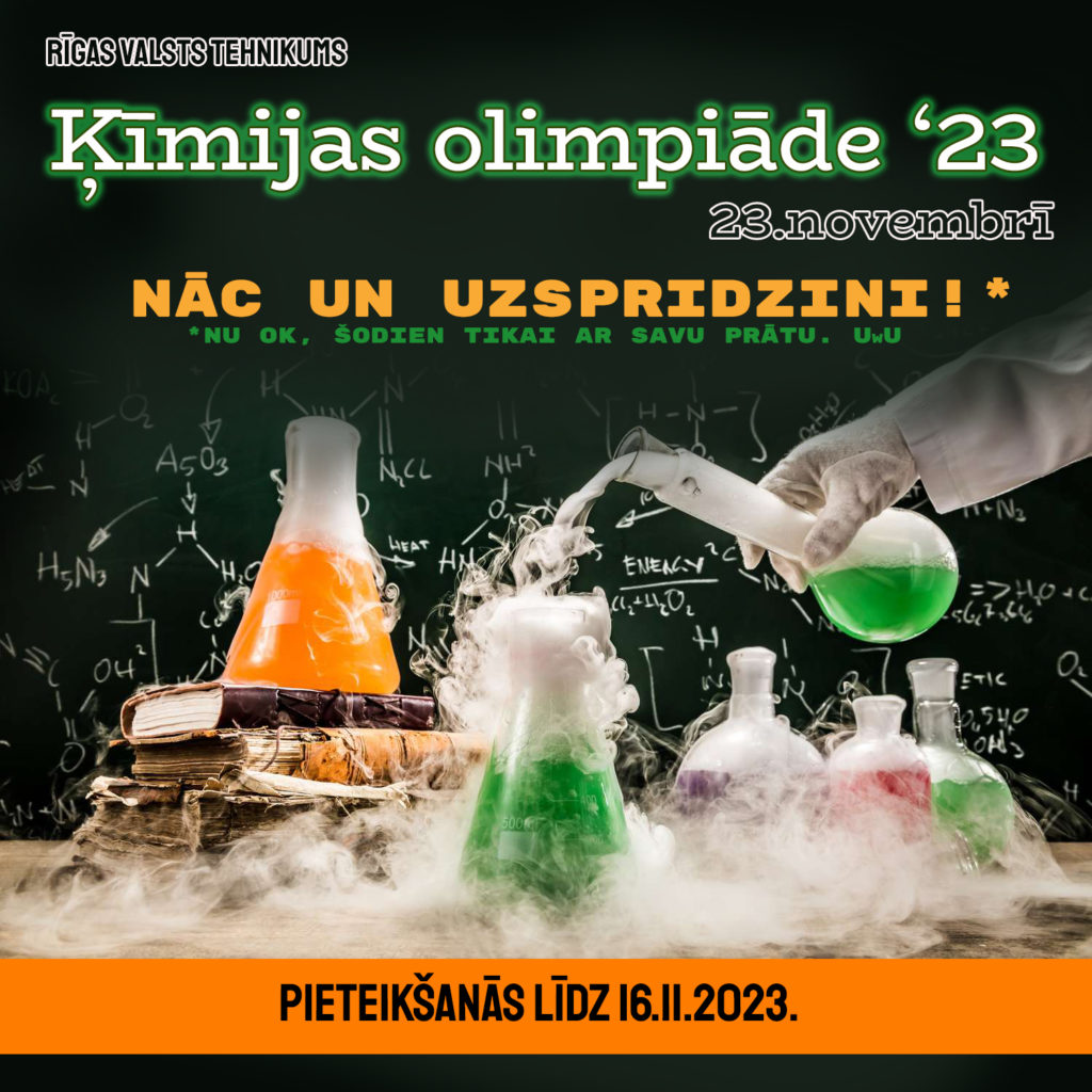 Ķīmijas olimpiādes izsludināšana – RVT